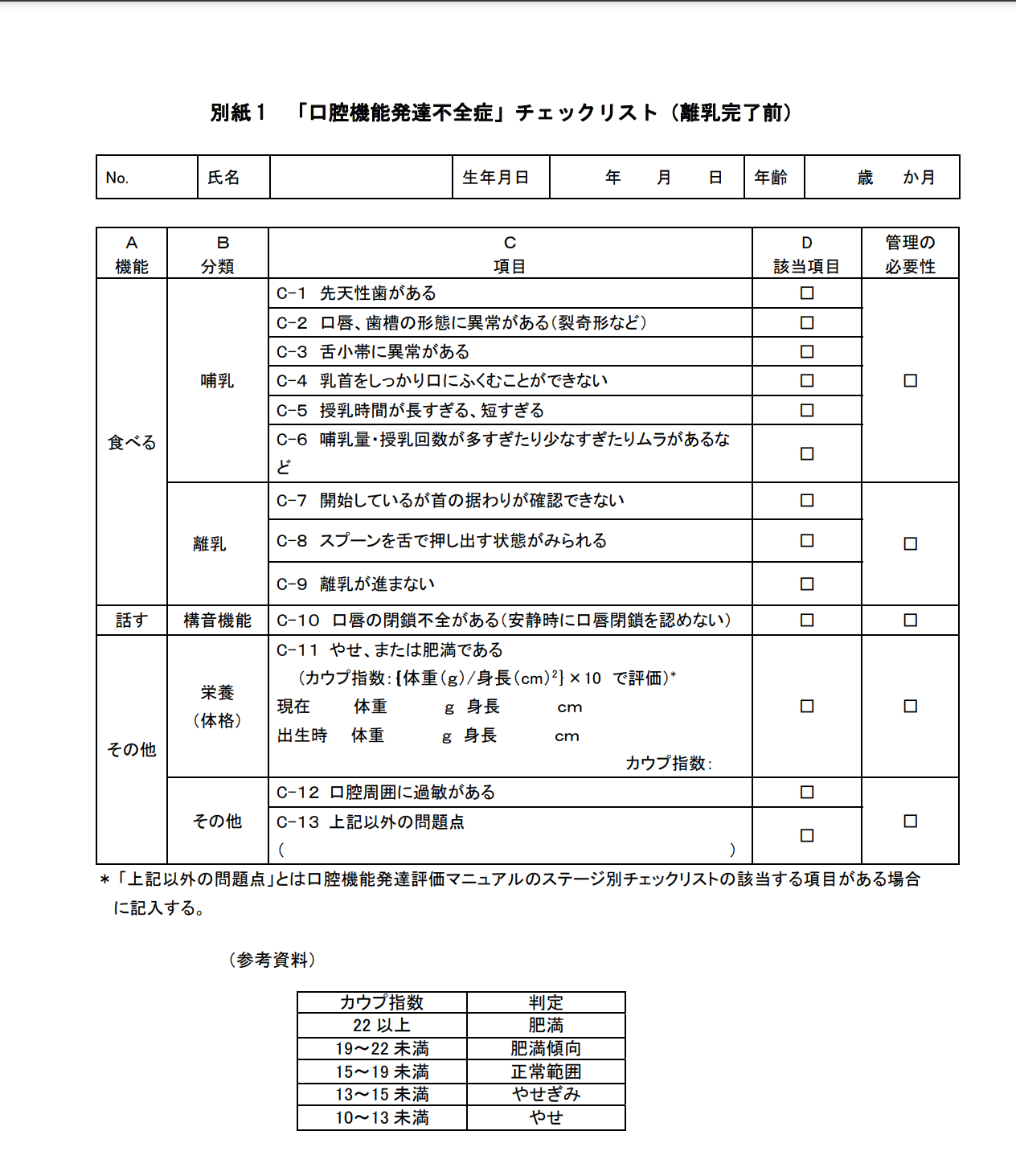 口腔機能発達不全症とは おくちの機能について